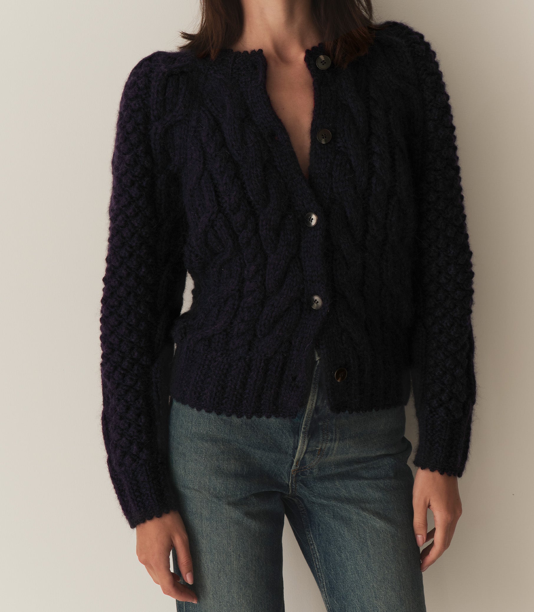 Channel Cardigan - Navy | DÔEN