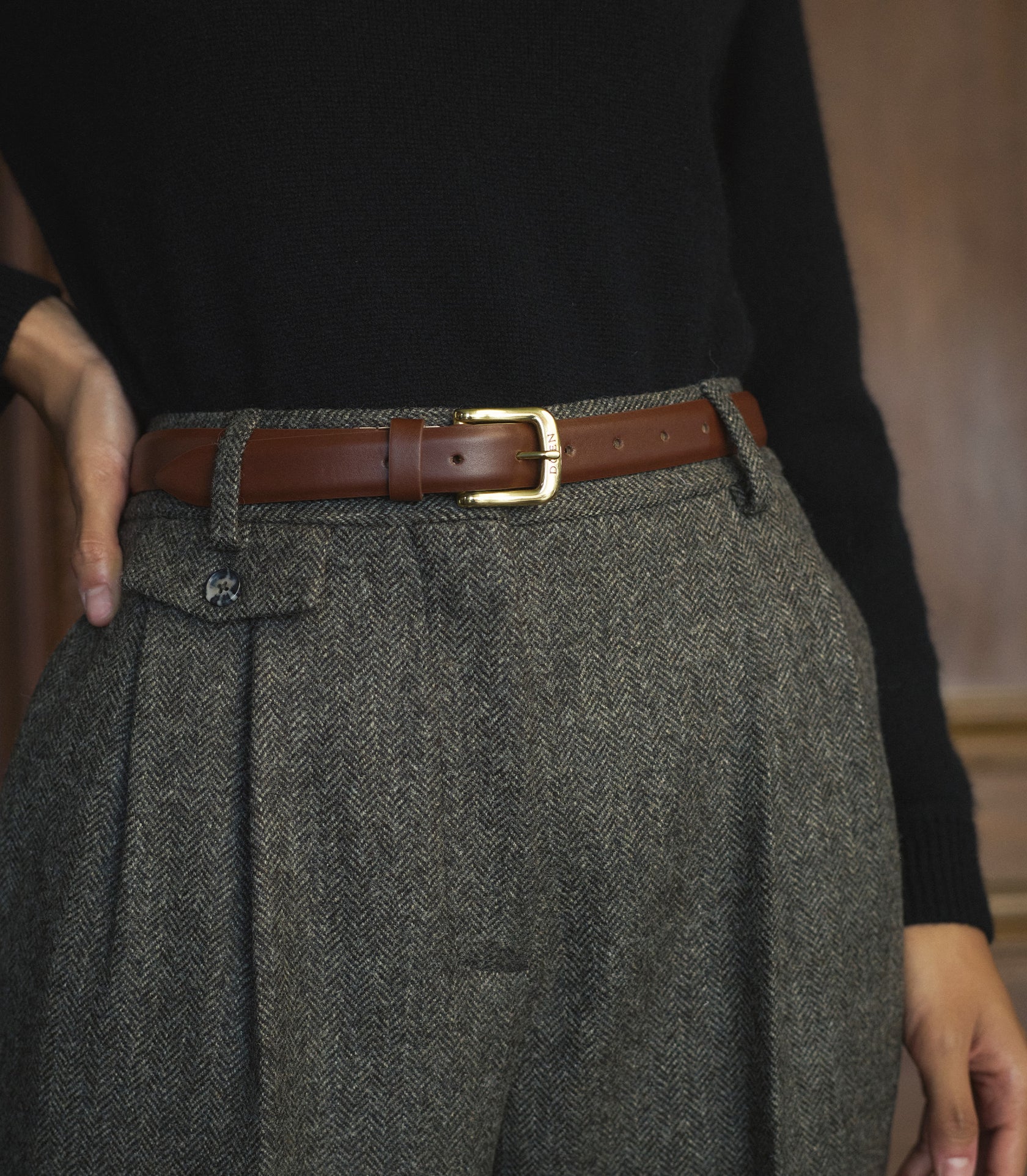 Colt Belt - Marrone Box Calf | DÔEN