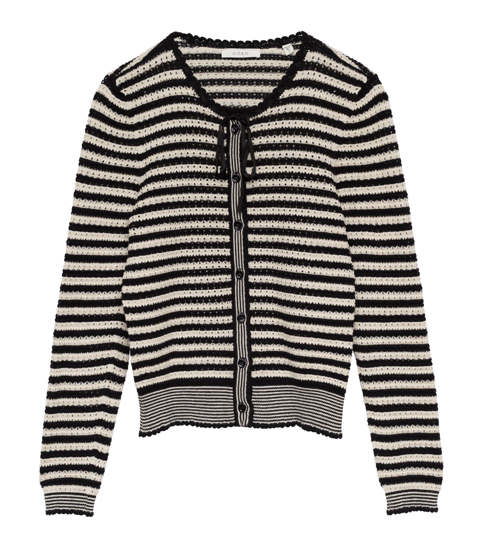 Everlyn Cardigan - Sidonie Stripe | DÔEN