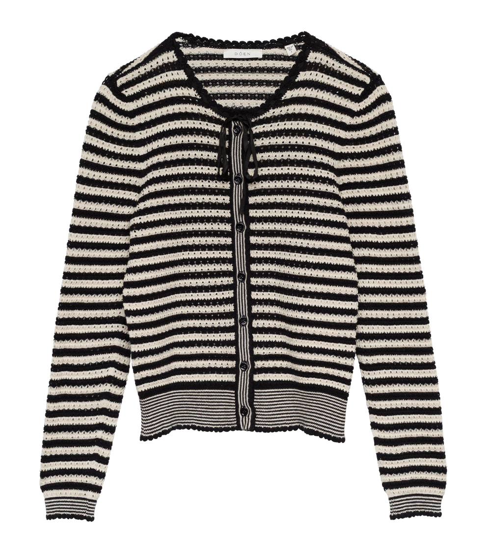 Everlyn Cardigan - Sidonie Stripe | DÔEN