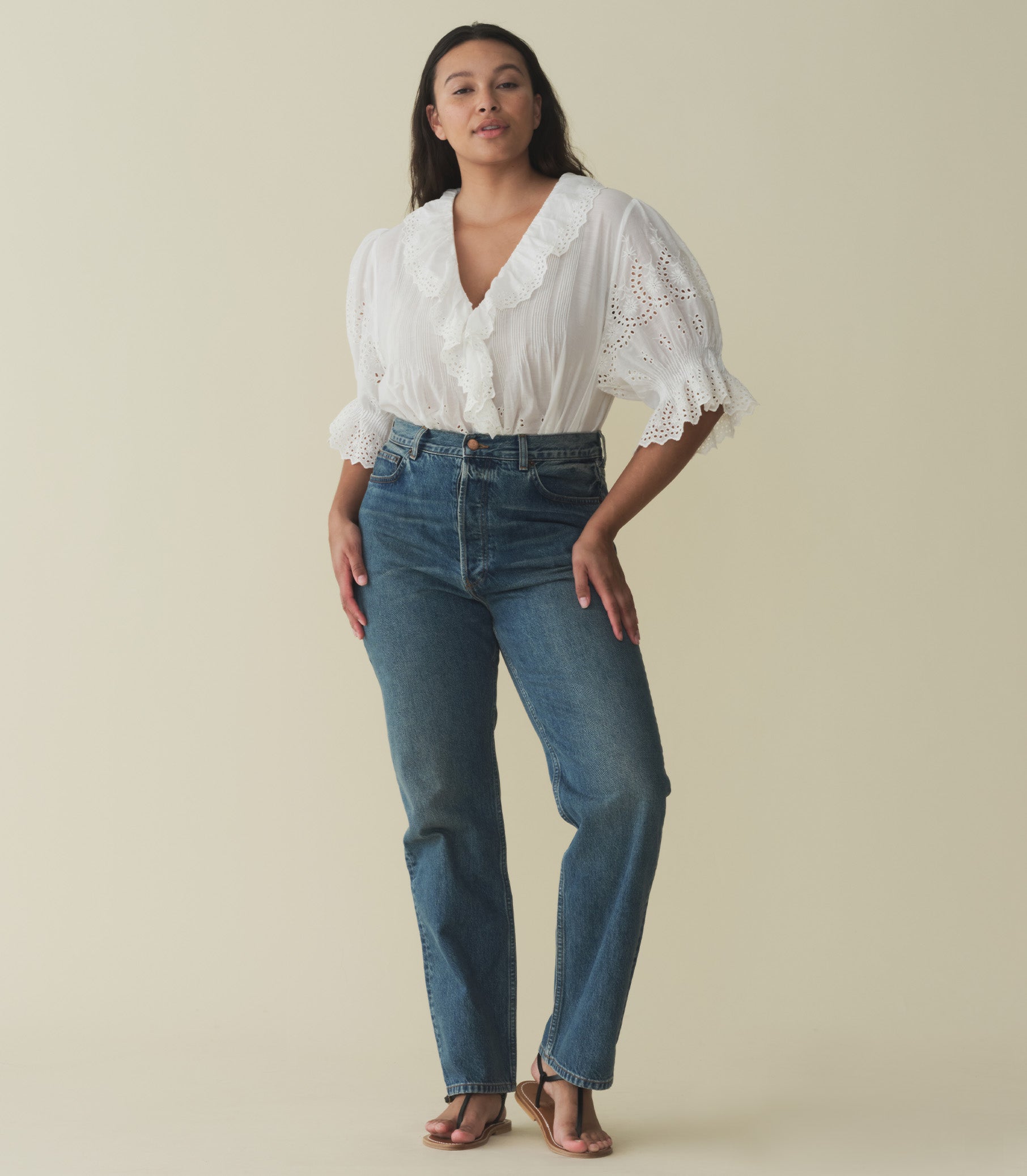 Henri Top - Salt Eyelet | DÔEN