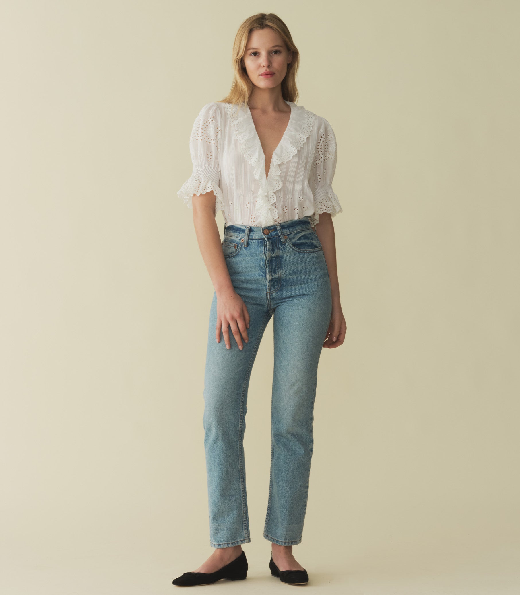 Henri Top - Salt Eyelet | DÔEN