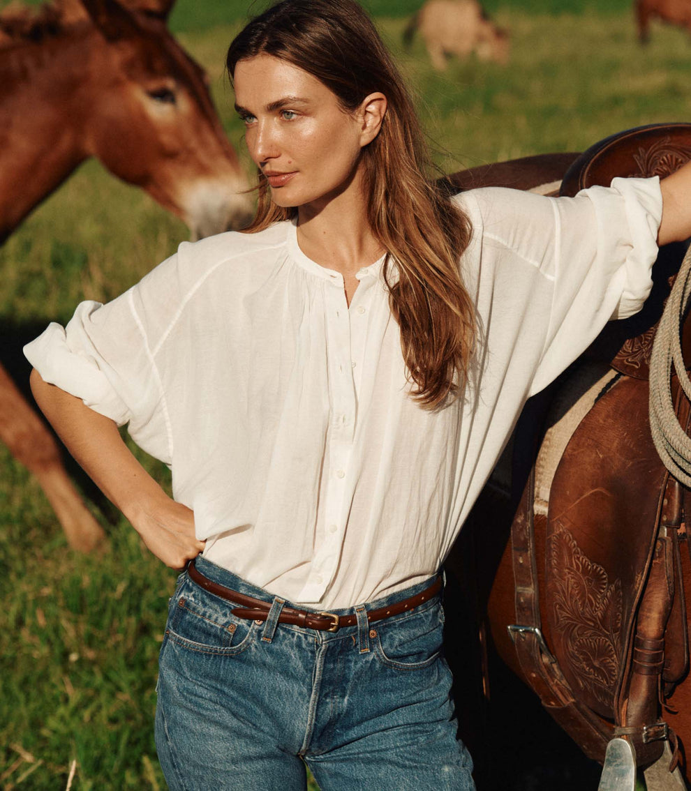 The Jane Blouse - Salt | DÔEN