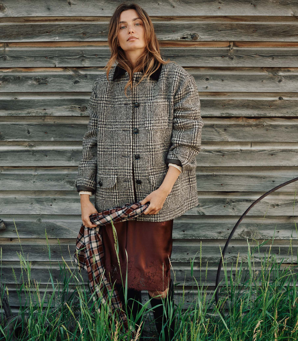 Langston Jacket - Lascelle Houndstooth Check | DÔEN