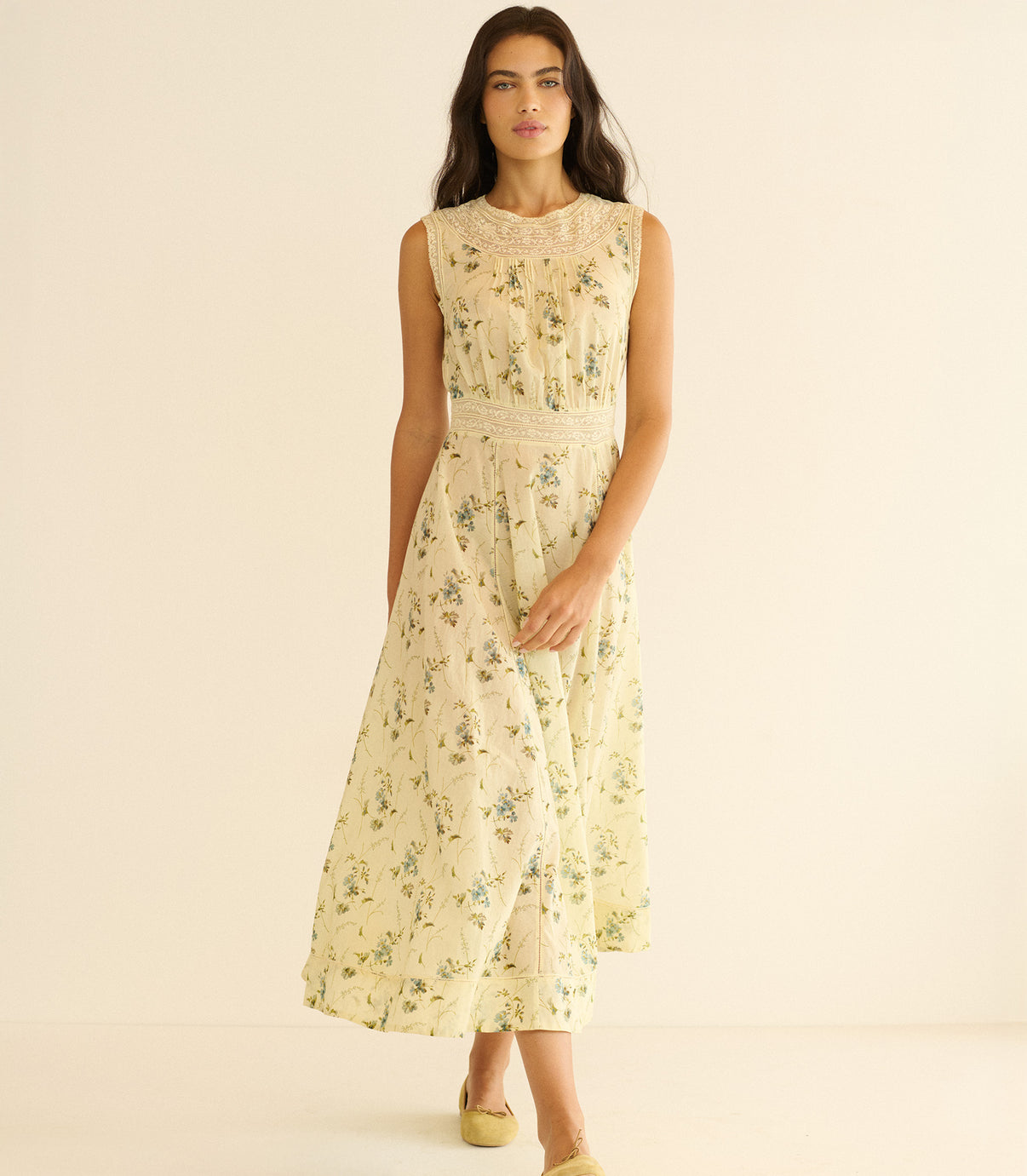 Liliane Dress - Sunshine Prairie Rose | DÔEN