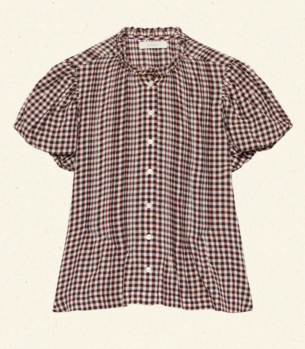 Millie Top - Delphine Plaid | DÔEN